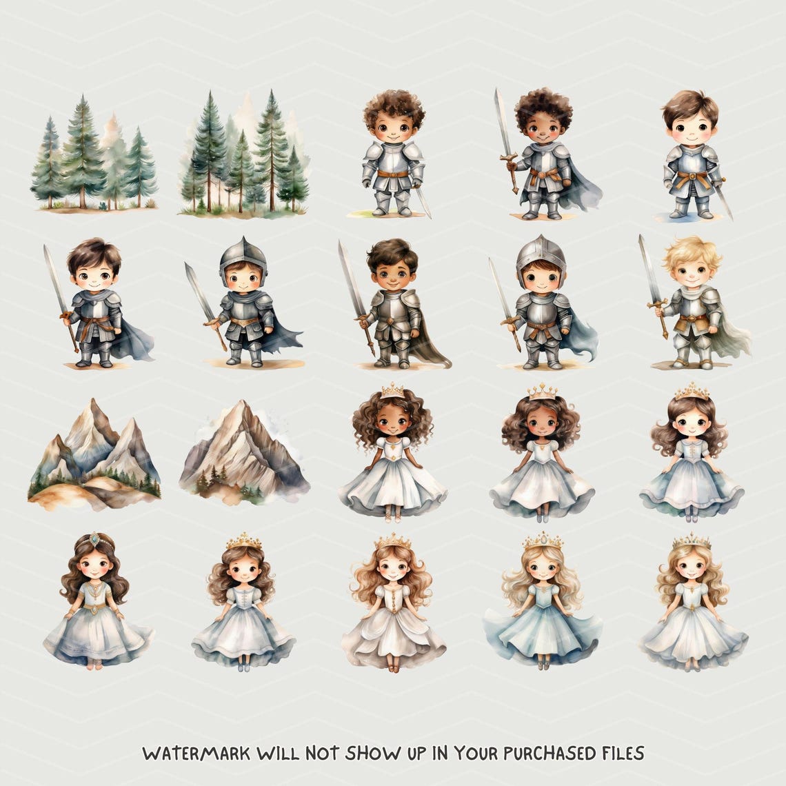 Knights, Dragons & Princesses Clipart PNG, Fantasy Magical Castle ...