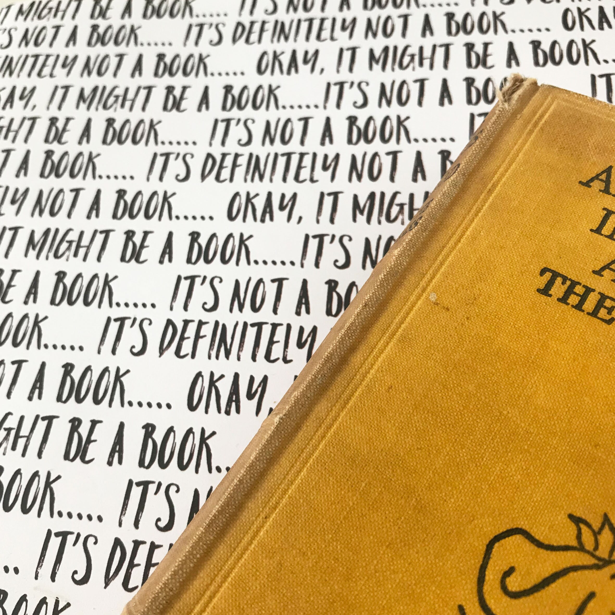 Book Themed Wrapping Paper for a Funny Gift Wrap Idea or - Etsy