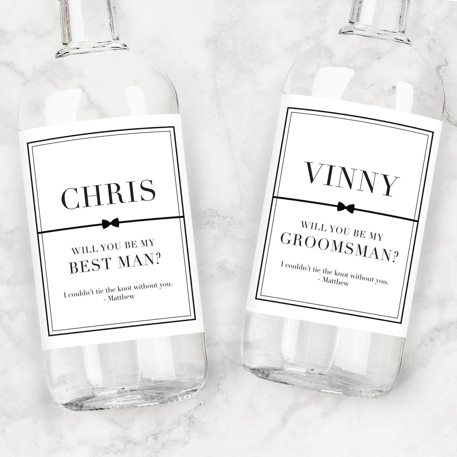 Groomsman Proposal Gift | Custom Tequila Labels or Whiskey Bottle ...