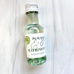 Margs & Matrimony Tequila Label | Bachelorette Party Favors ...