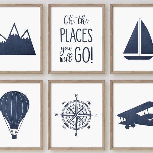Wanderlust Nursery Decor Adventure Nursery Wall Art Travel - Etsy