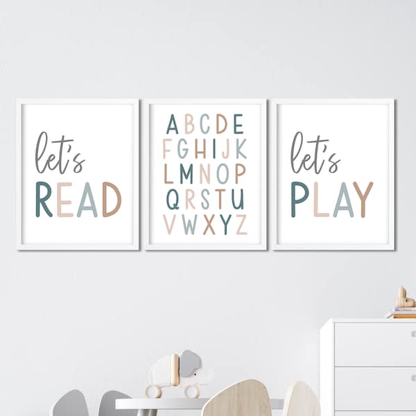 Lets Read Sign - Etsy