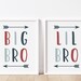 Big Bro Lil Bro Wall Art, Boys Room Decor, Big Brother Print, Baby Boys ...