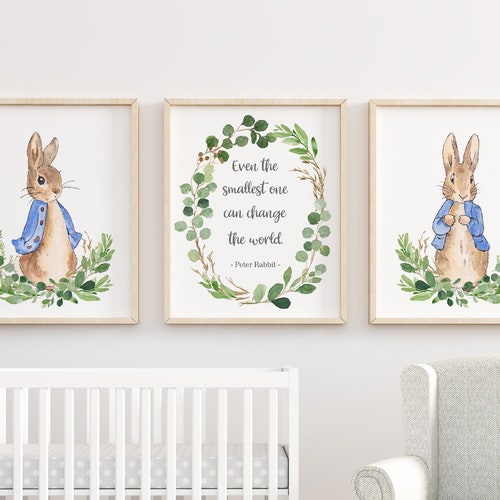 Peter Rabbit Nursery Prints Even the Smallest One Can Change - Etsy