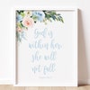 Kid's Bible Verse Nautical Nursery Print, When You Go Through Deep ...