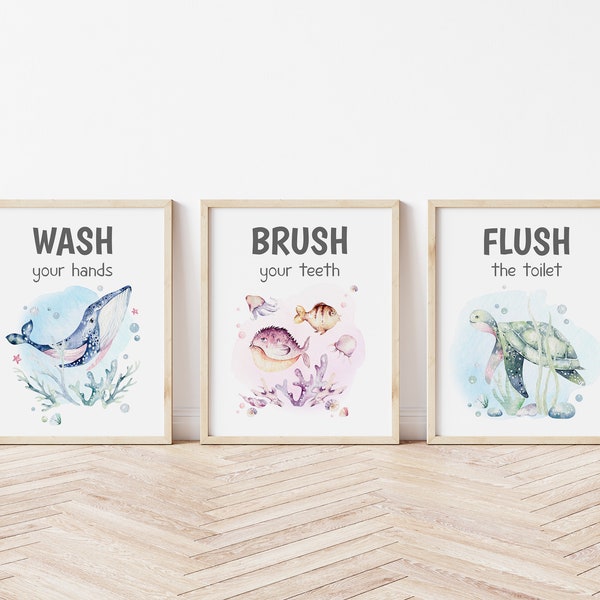 Ocean Bathroom - Etsy