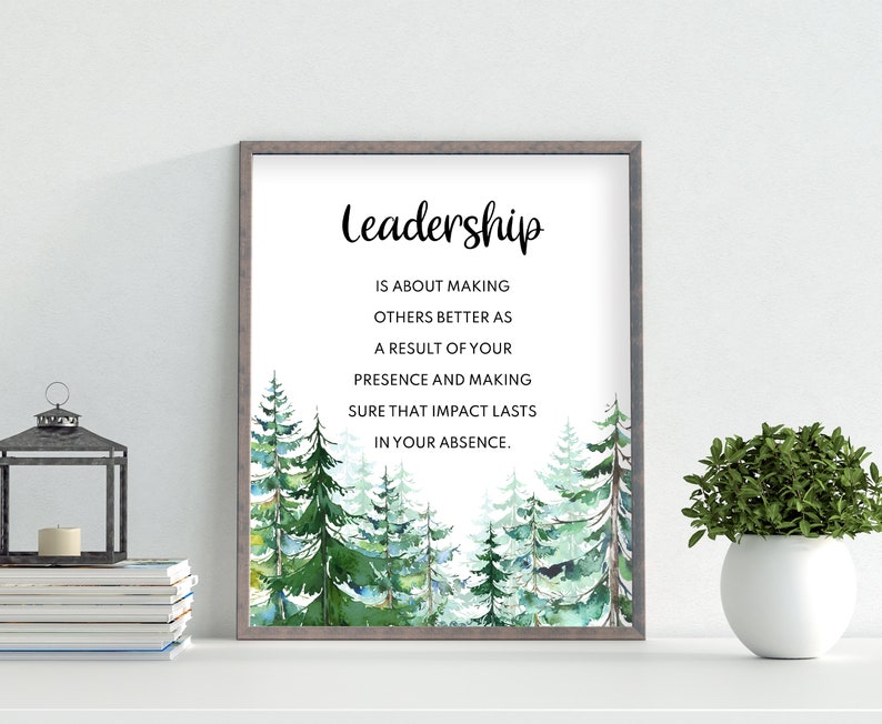 Leadership Printable Art, Business Inspirational Prints, Office Decor ...