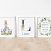 Personalized Baby Name Print, Peter Rabbit Prints, First Initial ...