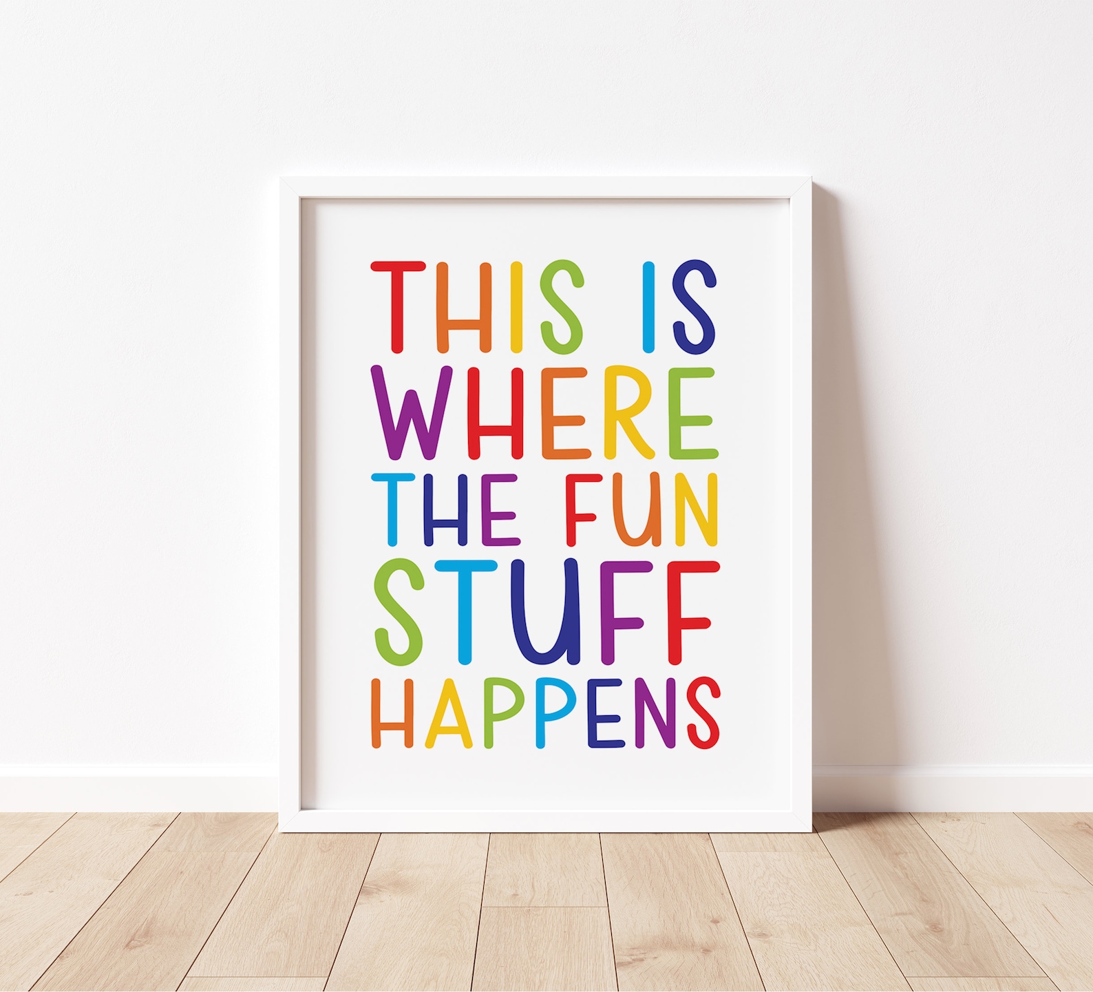This is Where the Fun Stuff Happens Rainbow Print Boys Girls - Etsy ...