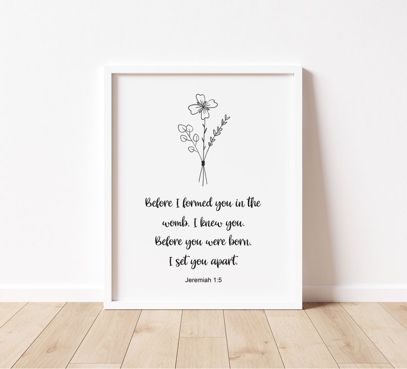 Set of 3 Nursery Bible Verse Baby Girl Nursery Scripture Be - Etsy