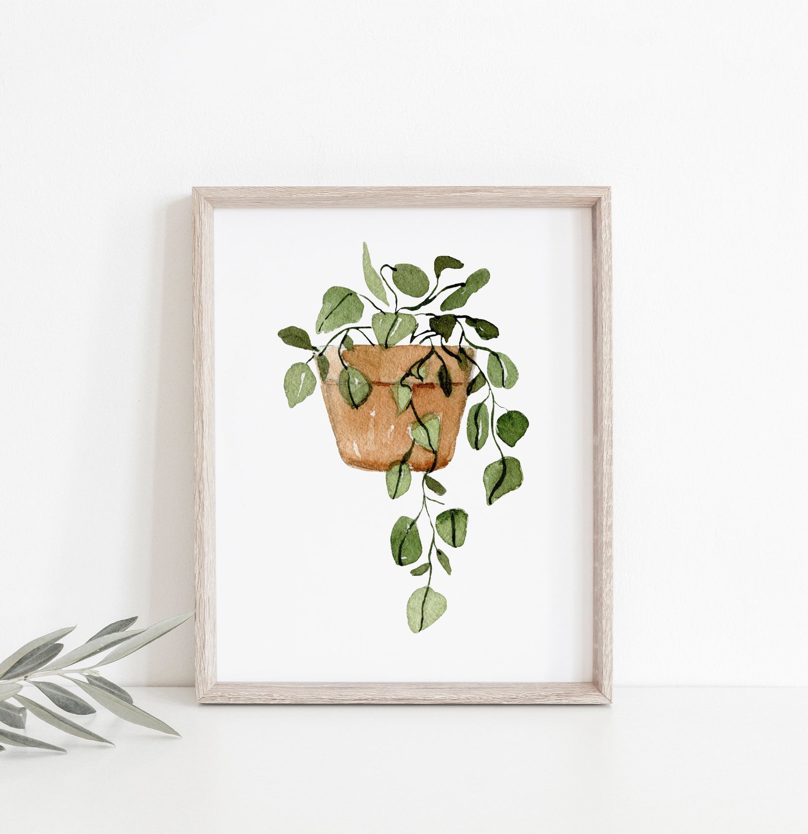 Watercolor House Plant Prints Botanical Wall Art Botanical - Etsy