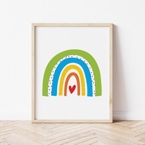 You Are so Loved Nursery Print Rainbow Playroom Wall Decor | Etsy