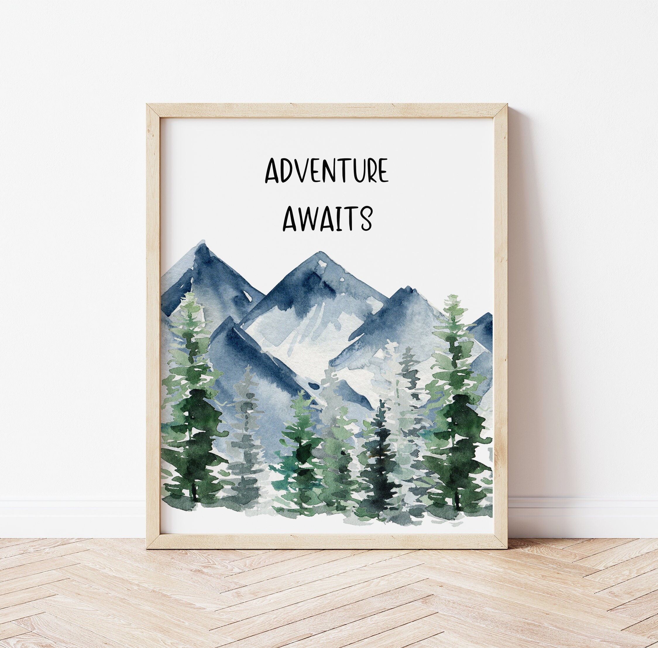 Adventure Awaits Adventure Nursery Decor Woodland Nursery - Etsy