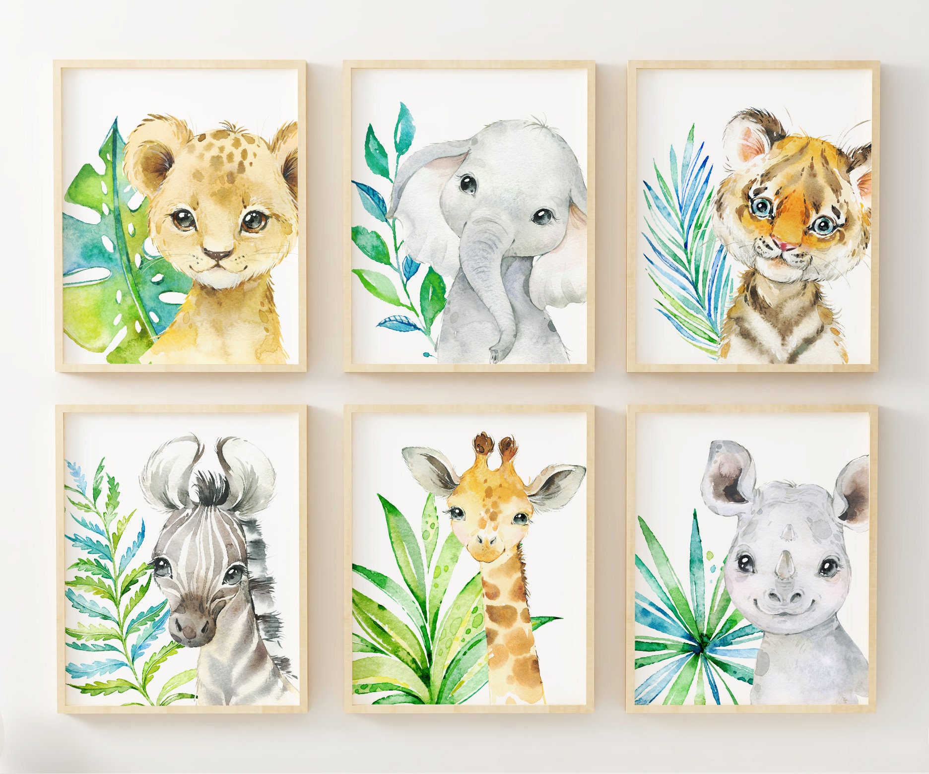 Babykamer Printen, Dieren Posters, Kinderkamer Decor, Baby Cadeau ...