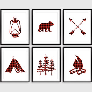 Camping Prints, Adventure Nursery, Wanderlust, Boys Room Wall Decor ...