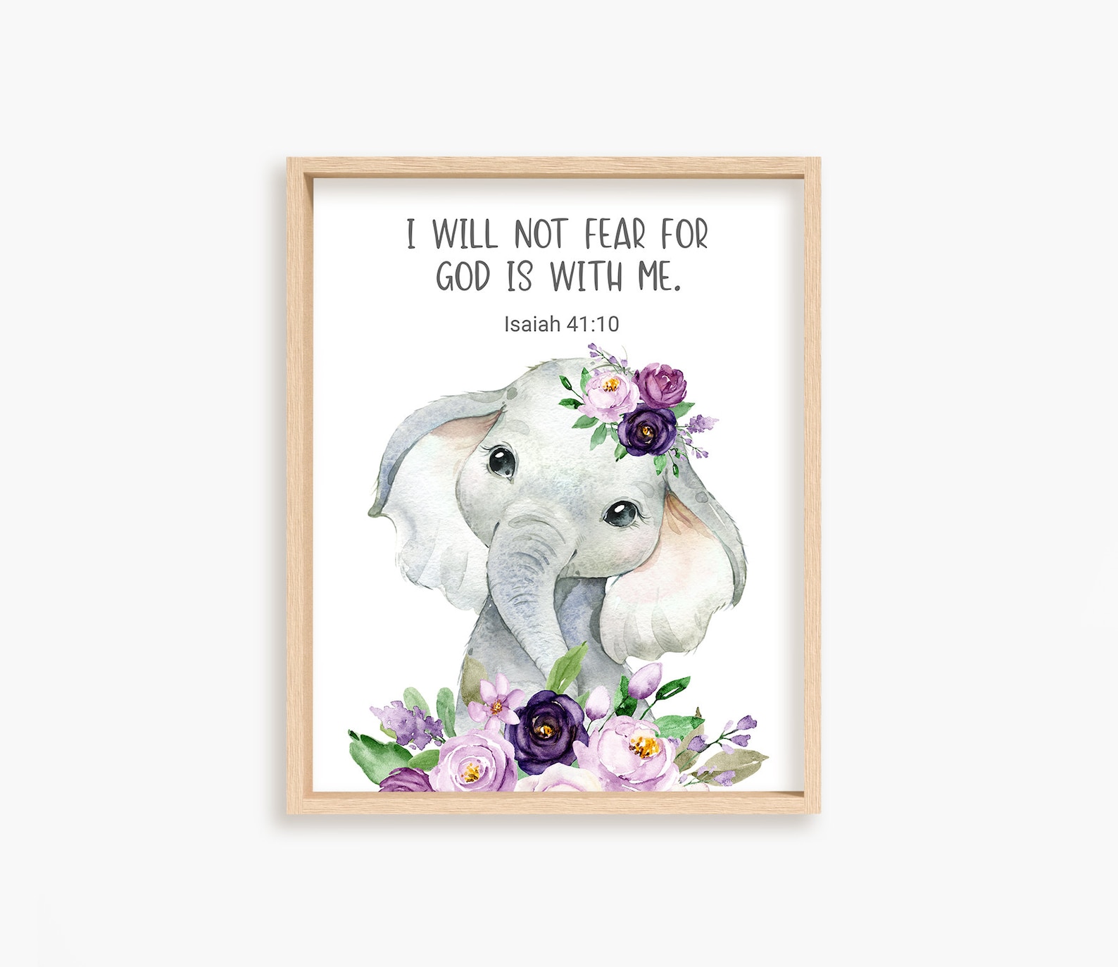 Kid's Bible Verse Prints Safari Animal Prints Christian | Etsy