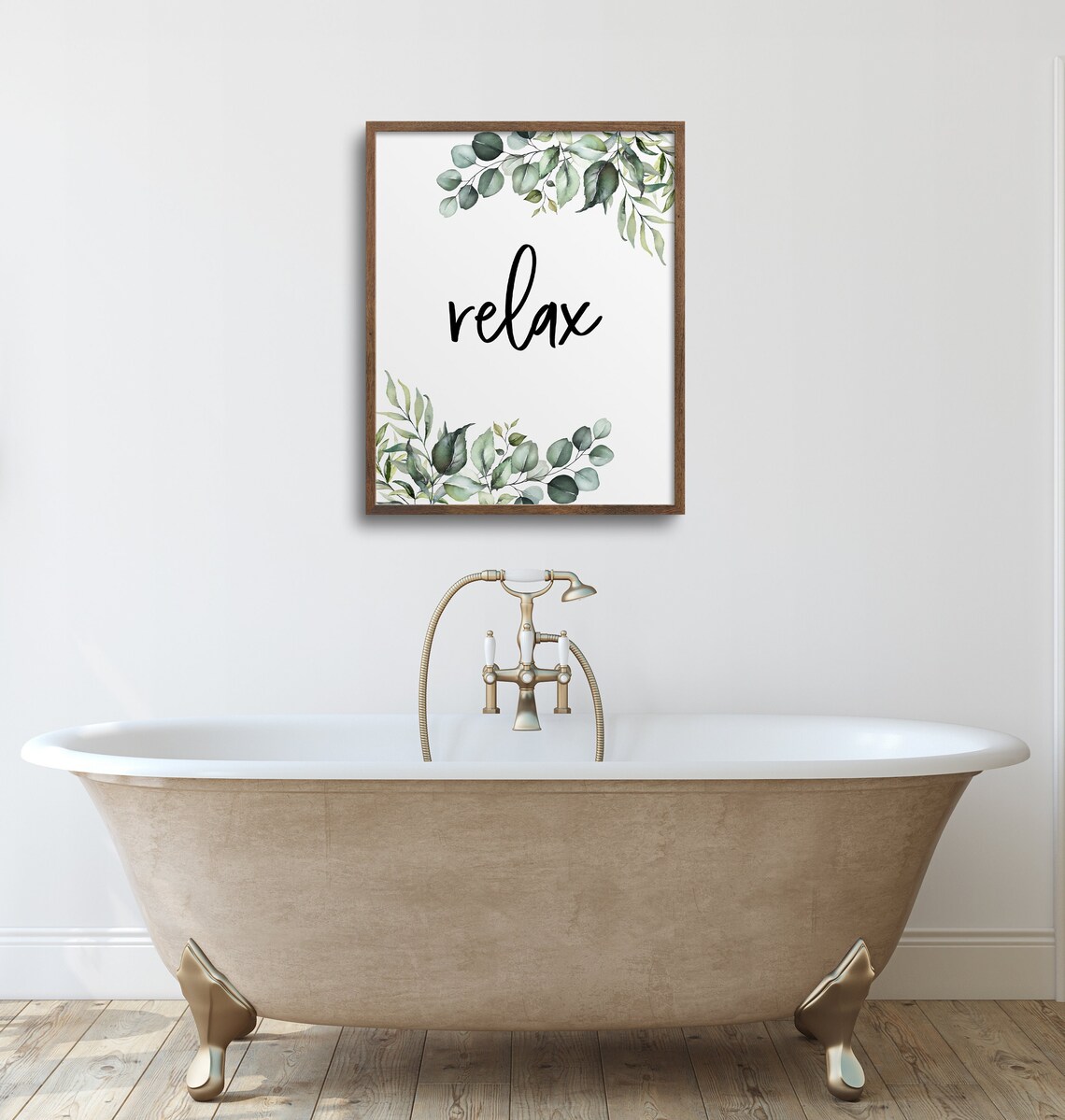 Bathroom Print, Relax Printable, Spa Print, Eucalyptus, Bathroom Decor ...