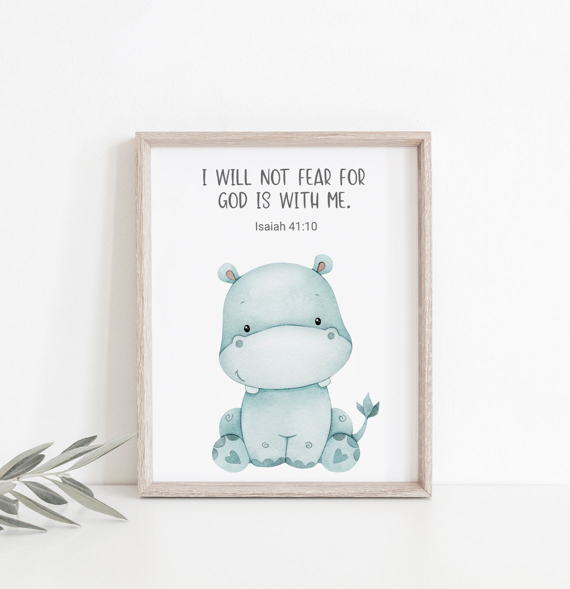 Set of 6 Safari Animal Prints Kid's Bible Verse Prints | Etsy