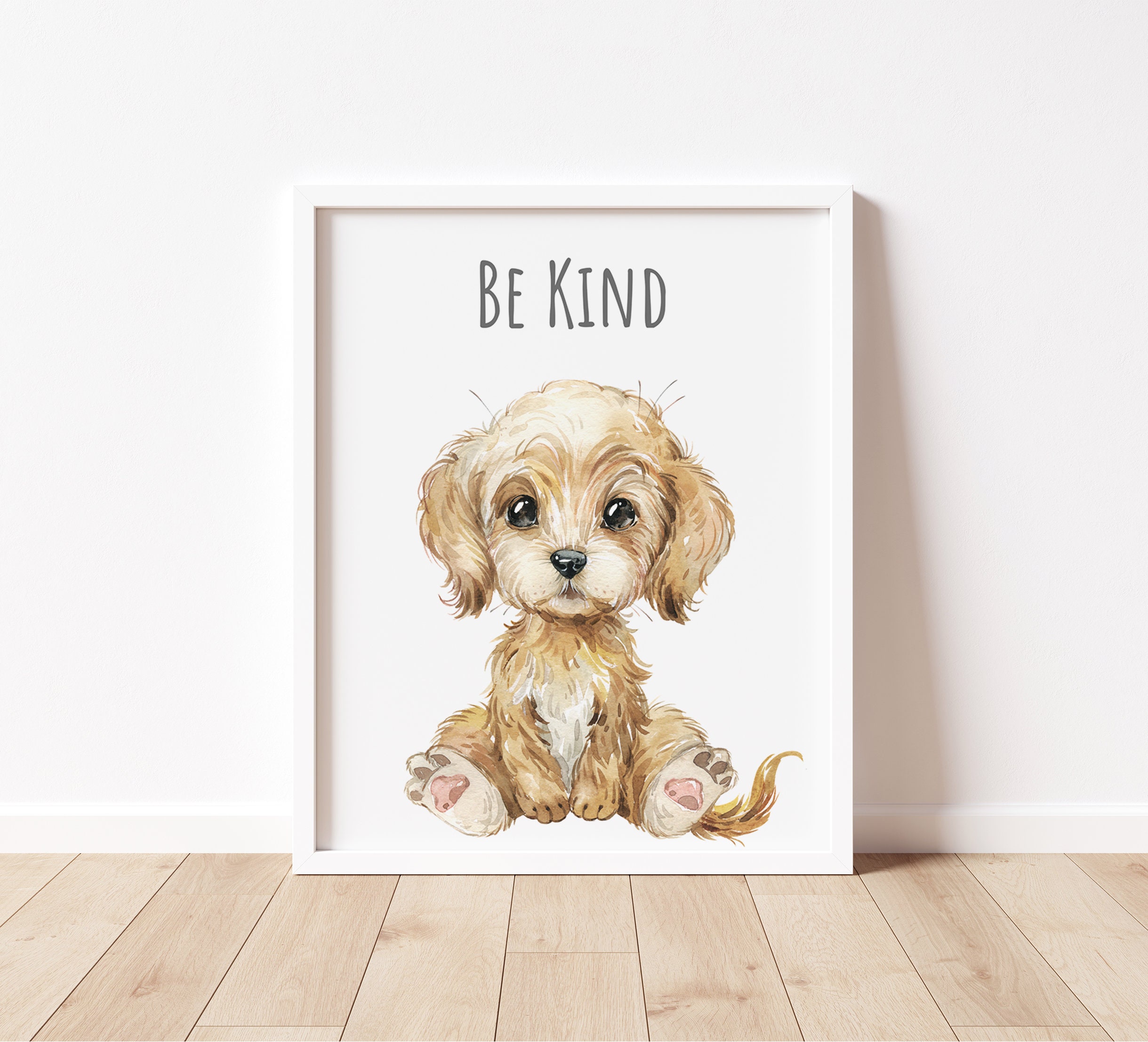 Baby Boy Nursery Puppy Prints, Nursery Wall Decor, Dog Portrait Print ...