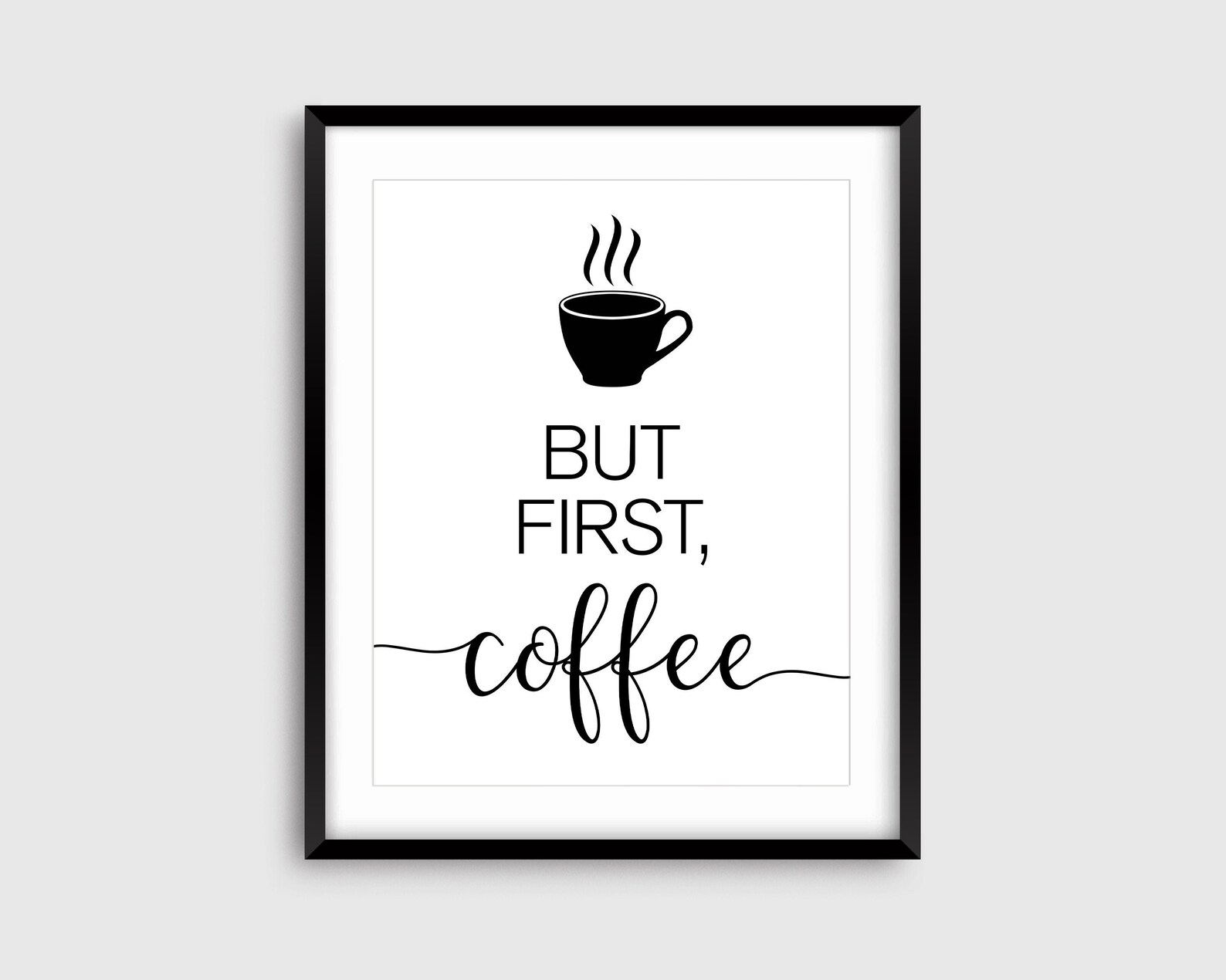 But First Coffee Kitchen Prints Coffee Bar Home Print Home - Etsy
