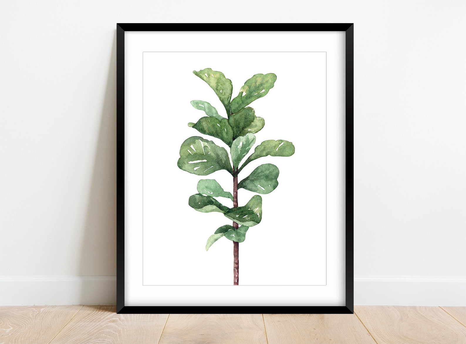 Set of 6 Watercolor Botanical Prints, Foliage Prints, Botanical Print ...