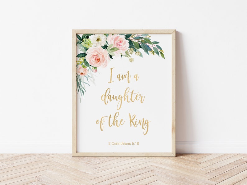 Baby Girl Nursery Bible Verses Christian Nursery Bible Print | Etsy