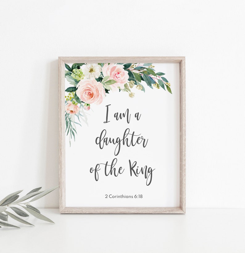 Baby Girl Nursery Bible Verses Christian Nursery Bible Print - Etsy