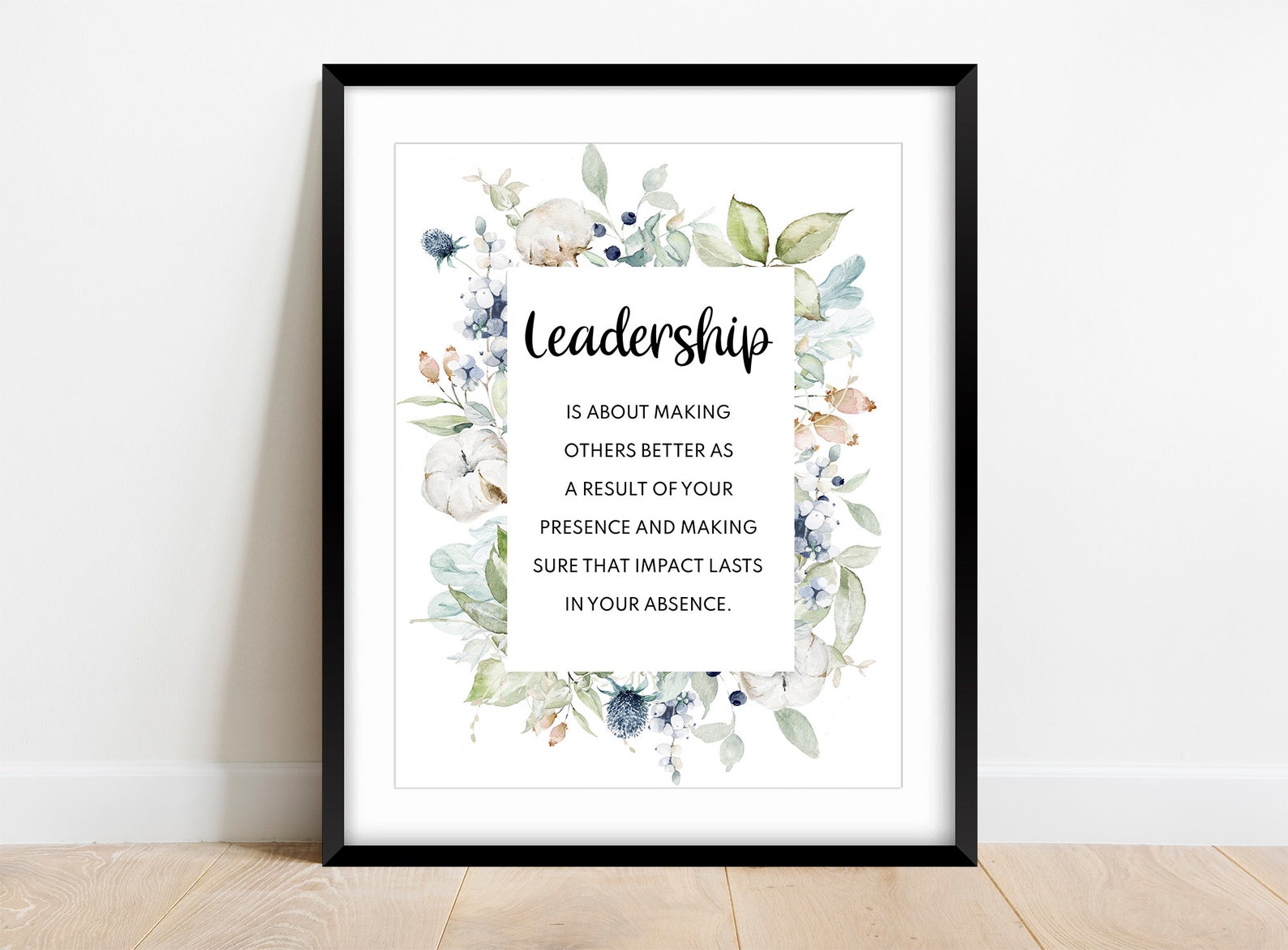 Leadership Quote Printable, Business Inspirational Prints, Office Decor ...
