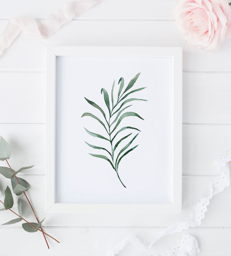 Set of 3 Botanical Prints Greenery Art Plant Artwork Leaf - Etsy