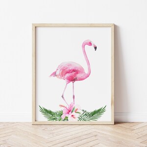 Set of 3 Baby Girl Nursery Bible Verse Wall Art, Flamingo Print ...