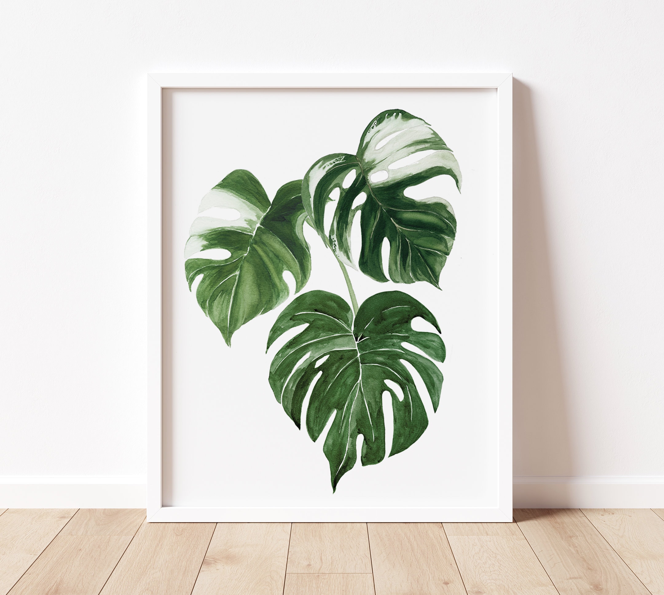 Monstera Leaf Prints Botanical Print Houseplant Plant - Etsy