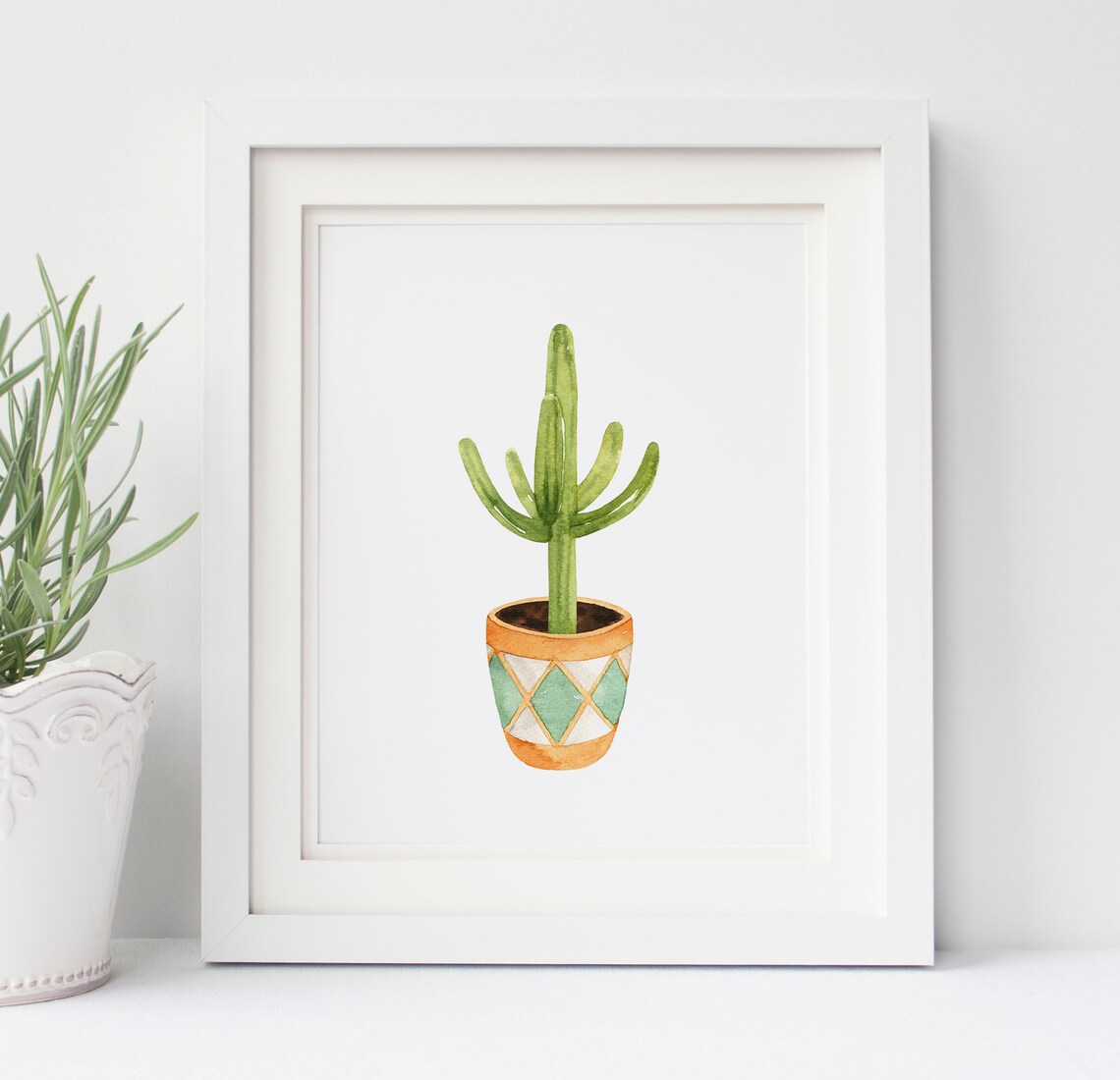 Set of 6 Cactus Prints, Succulent Prints, Botanical Prints, Watercolor ...
