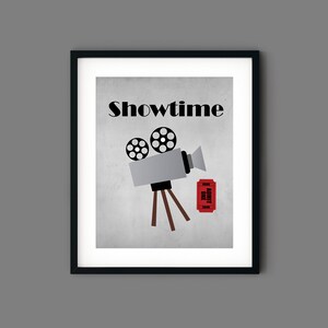 Movie Theater Decor, Printable Wall Art, Home Theater Wall Decor, Movie ...