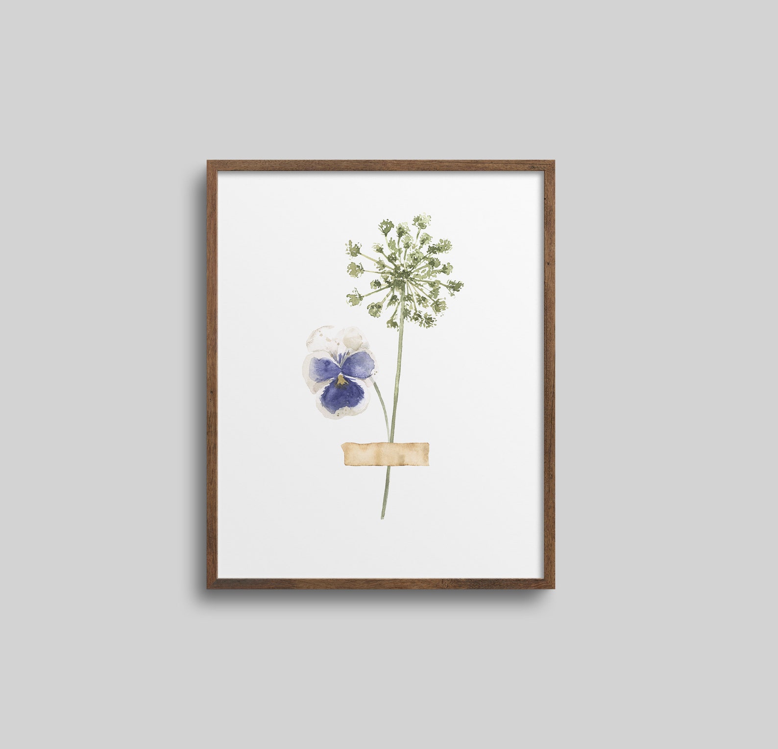 Pressed Flowers Botanical Prints Pressed Floral Prints | Etsy