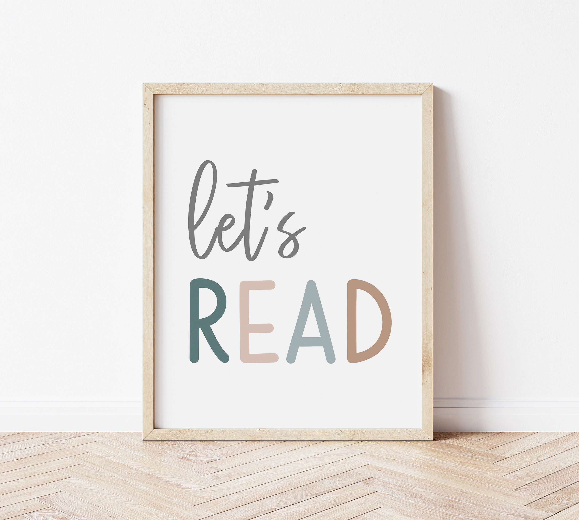 Let's Play Let's Read Prints Rainbow Print Boy | Etsy