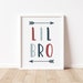 Big Bro Lil Bro Wall Art Boys Room Decor Big Brother Print - Etsy