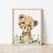 Set of 3 Safari Animal Prints, Tropical Nursery Wall Decor, Watercolor ...