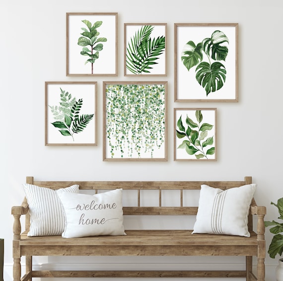 Set of 6 Botanical Print Set Plant Posters Greenery Prints - Etsy Canada