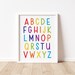 Rainbow Alphabet Print, Educational Print, Homeschool, Boy Girl Toddler ...