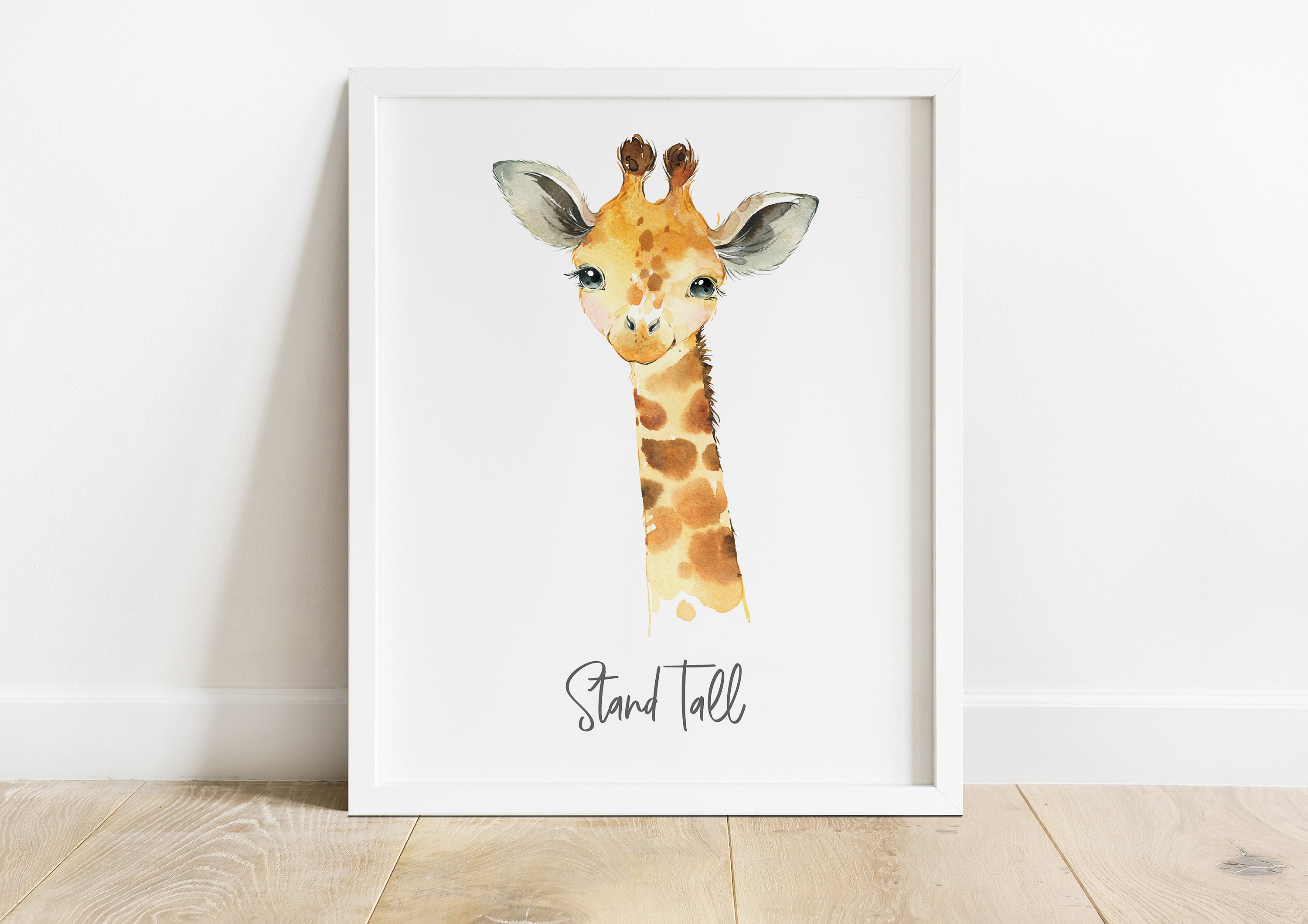 Set of 6 Safari Animal Prints Baby Boy Nursery Wall Art | Etsy