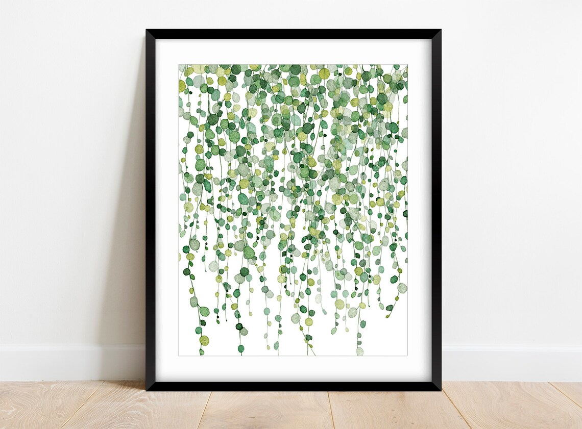 Set of 6 Botanical Print Set, Plant Posters, Greenery Prints, Leaf ...