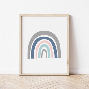 You Are My Sunshine Nursery Print, Rainbow Playroom Wall Decor, Girl ...