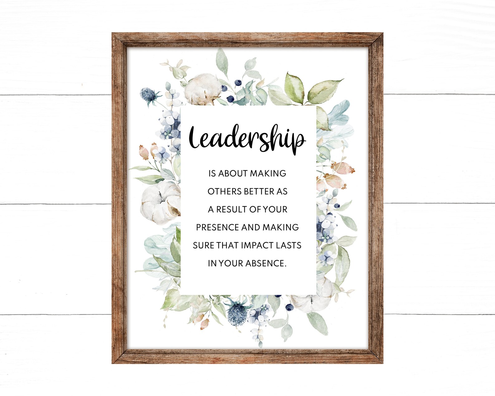 Leadership Quote Printable, Business Inspirational Prints, Office Decor ...