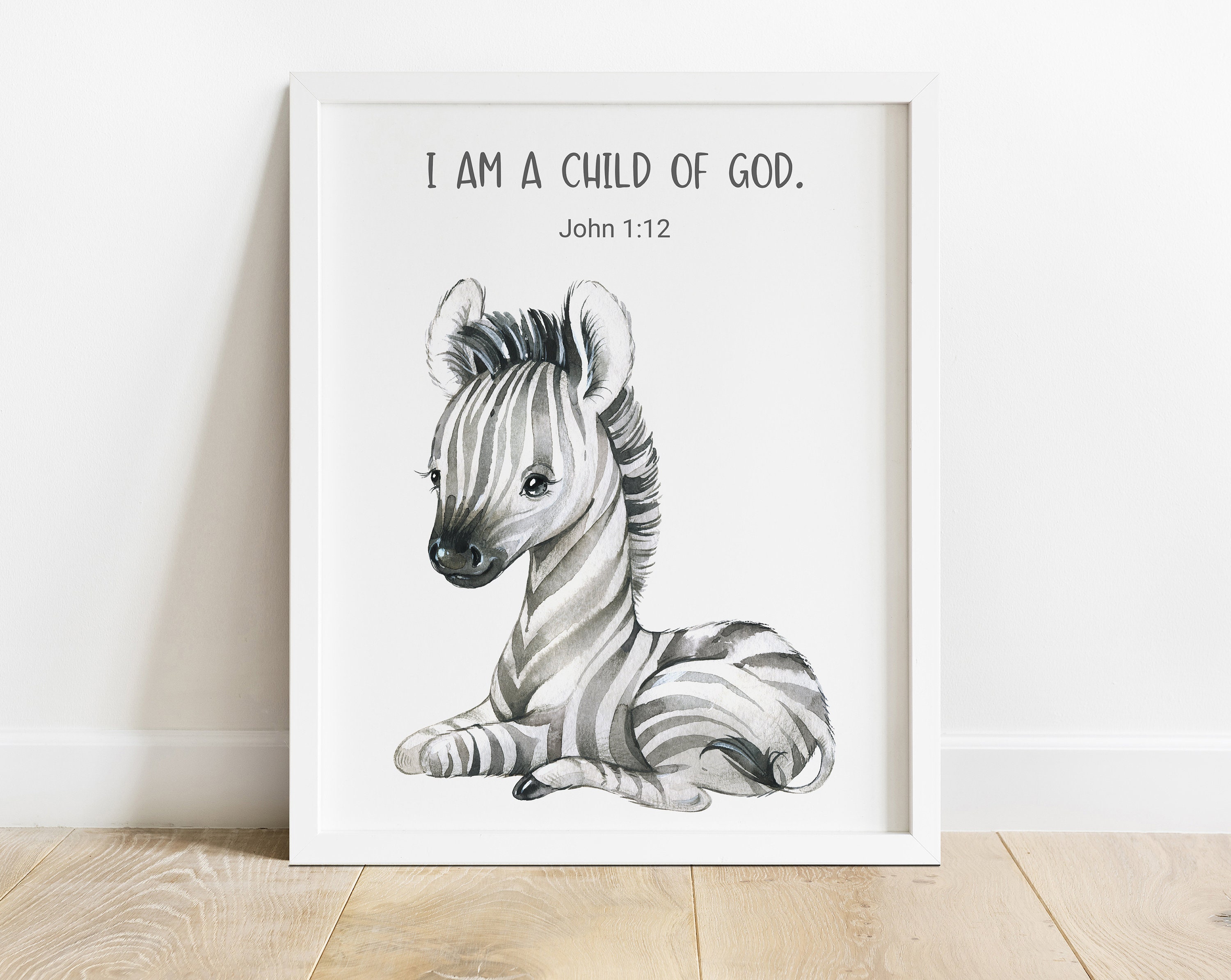 Kid's Bible Verses Prints Baby Boy Nursery Wall Art | Etsy