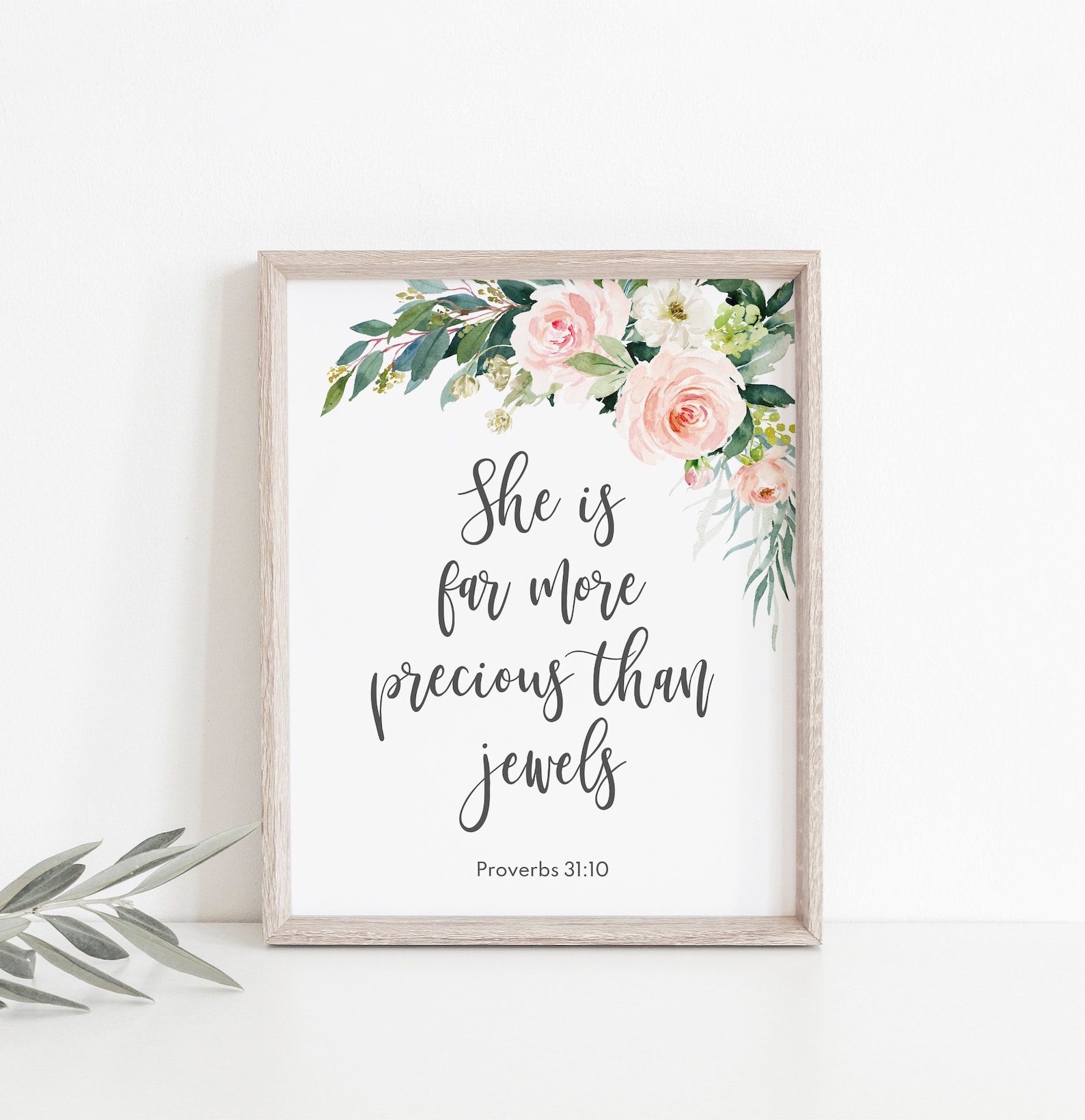 Baby Girl Nursery Bible Verses Christian Nursery Bible Print | Etsy