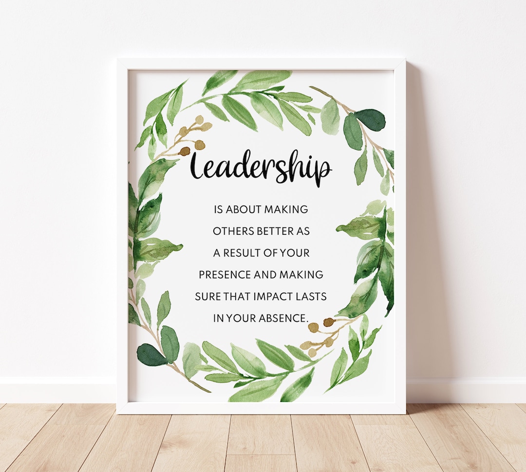 Leadership Printable Art, Business Inspirational Prints, Office Decor ...