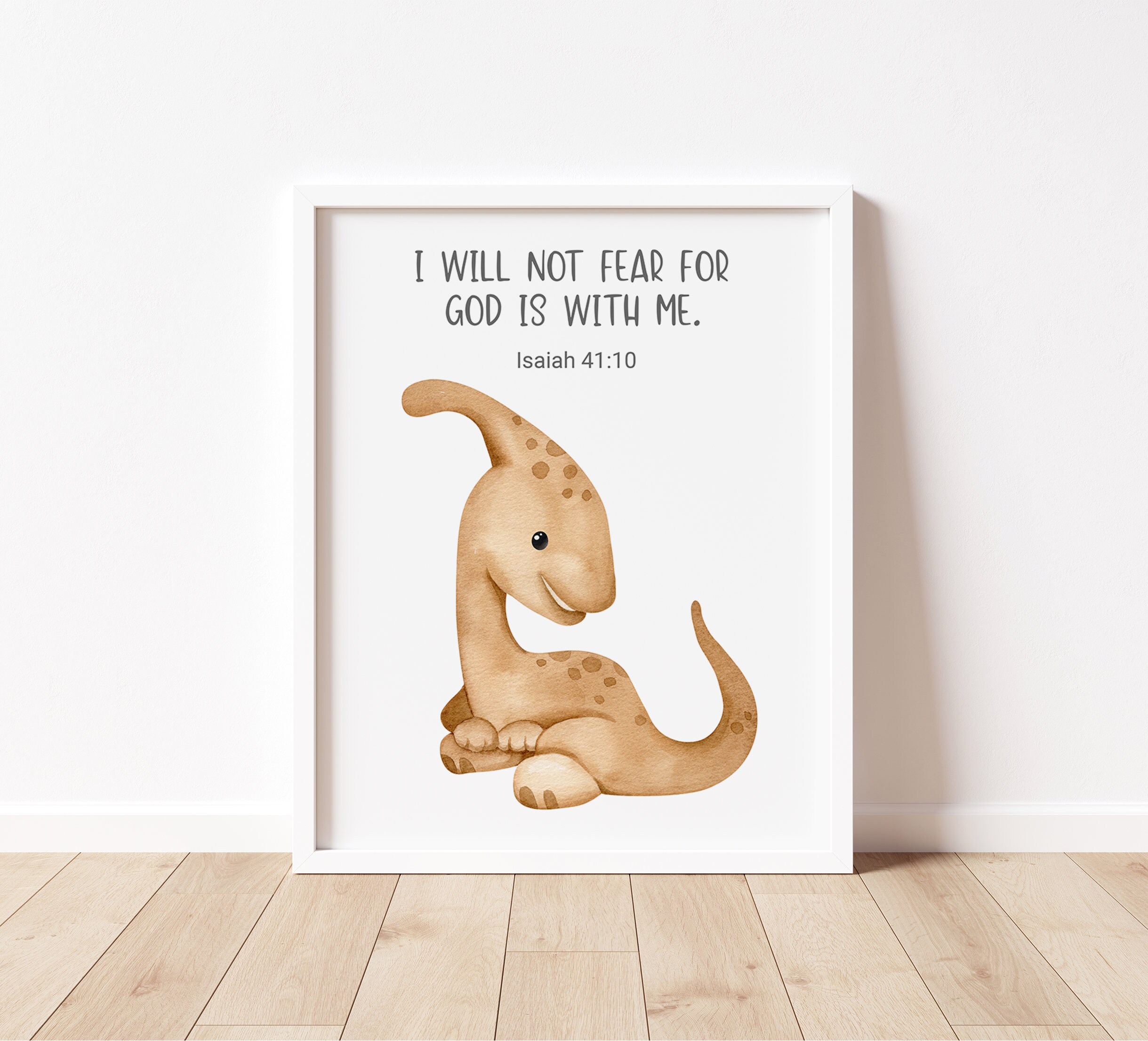 Set of 6 Dinosaur Prints Kid's Bible Verse Prints | Etsy