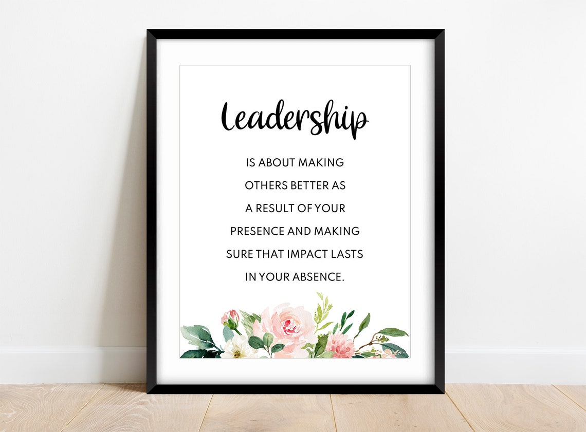 Leadership Printable Art Business Inspirational Prints - Etsy