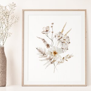 Boho Wildflower Prints, Watercolor Botanical, Floral Printable Art ...