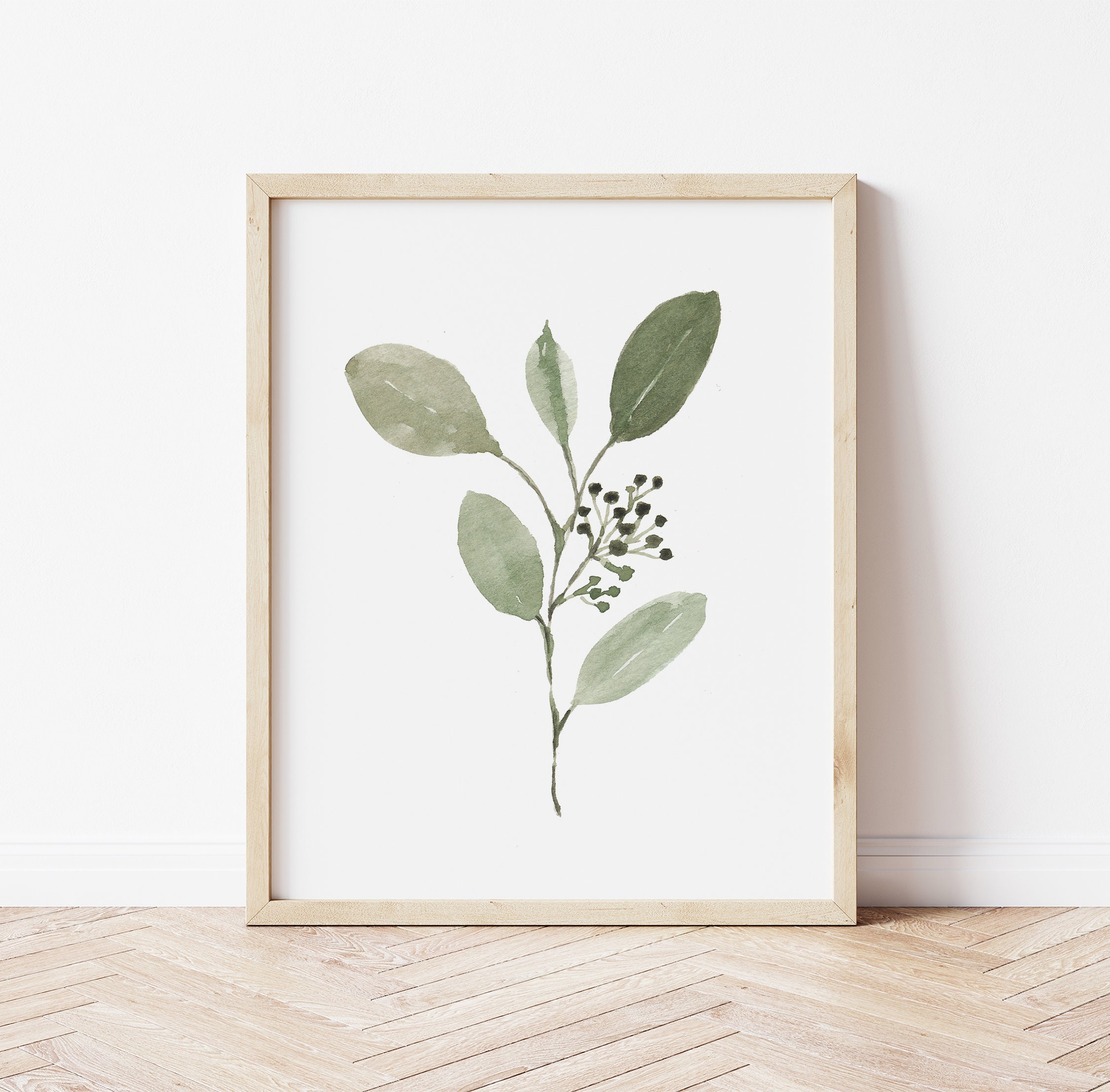 6 Botanical Prints Eucalyptus Prints Living Room Decor | Etsy